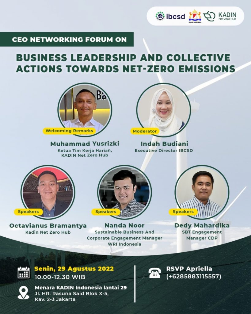 The Indonesia Business Council for Sustainable Development | CEO Networking Forum Monday, 29 ...