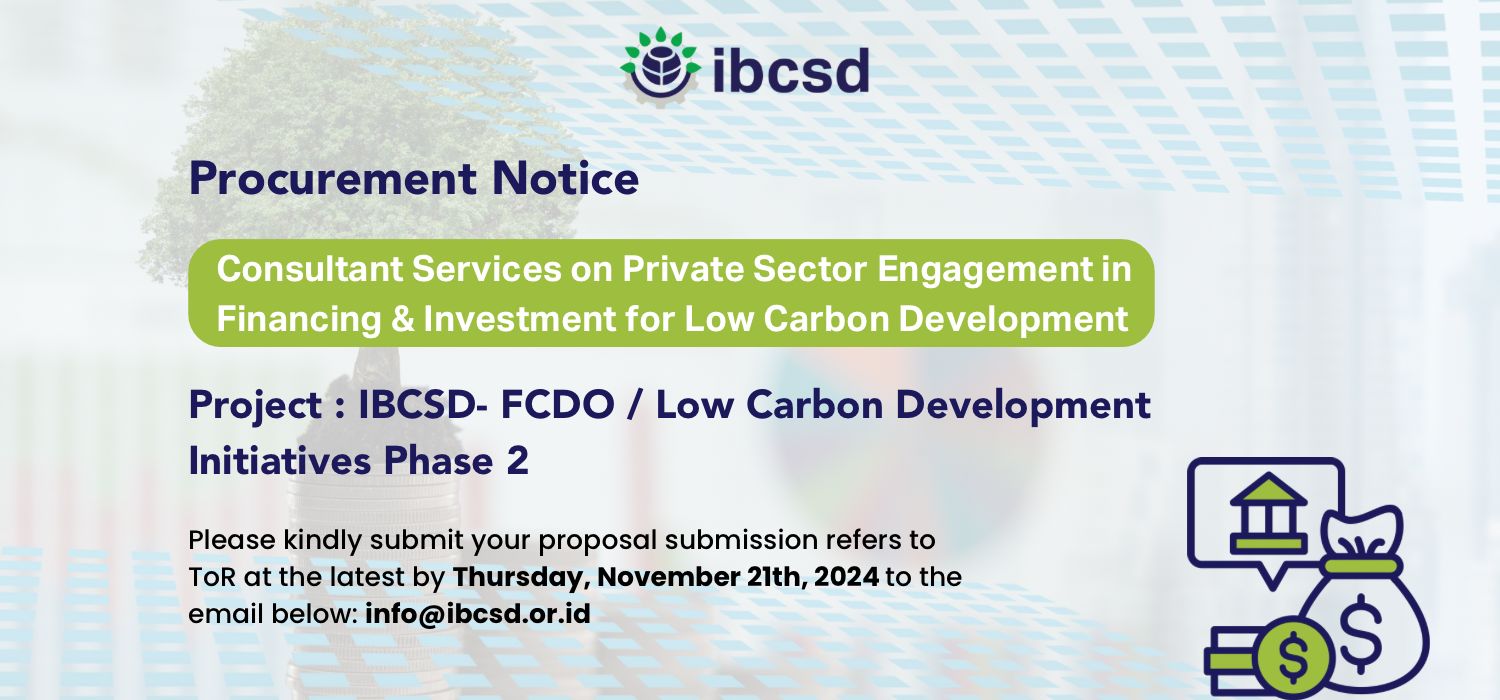 The Indonesia Business Council for Sustainable Development | Consultant Services on Private ...