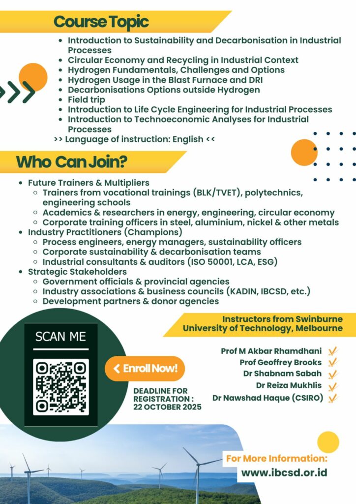 The Indonesia Business Council for Sustainable Development | Training of Trainers : Energy ...